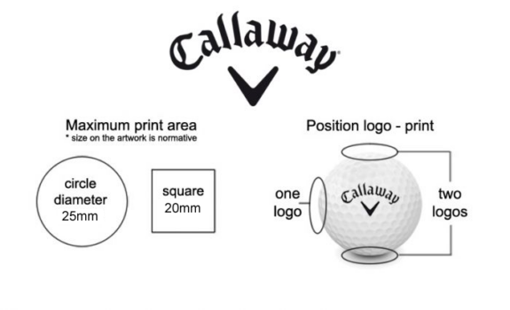 Personalised Callaway Custom Printed Golf Balls