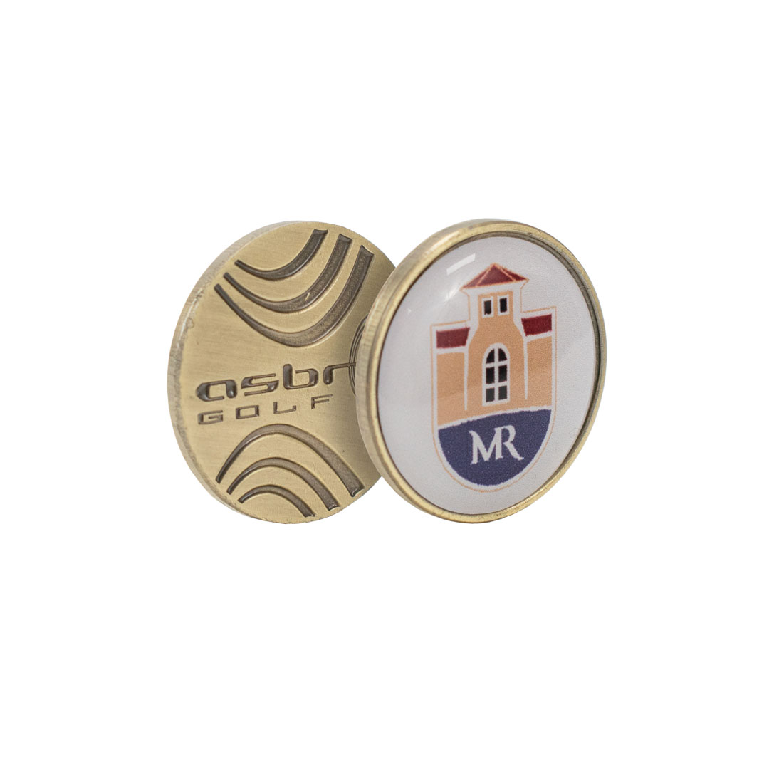 Personalised Custom Printed 24mm Ball Markers Resin