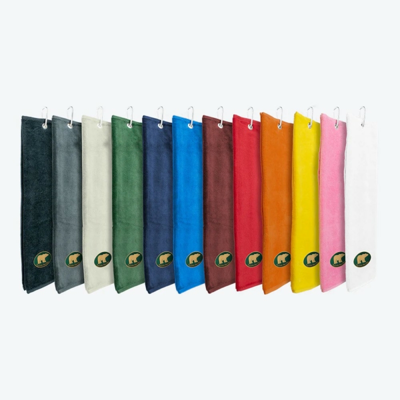 Personalised Custom Embroidered Tri-Fold Golf Towel