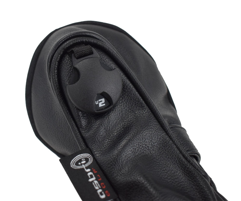 Leatherette Driver Headcover with Embroidered Logo - Logo Golf Balls